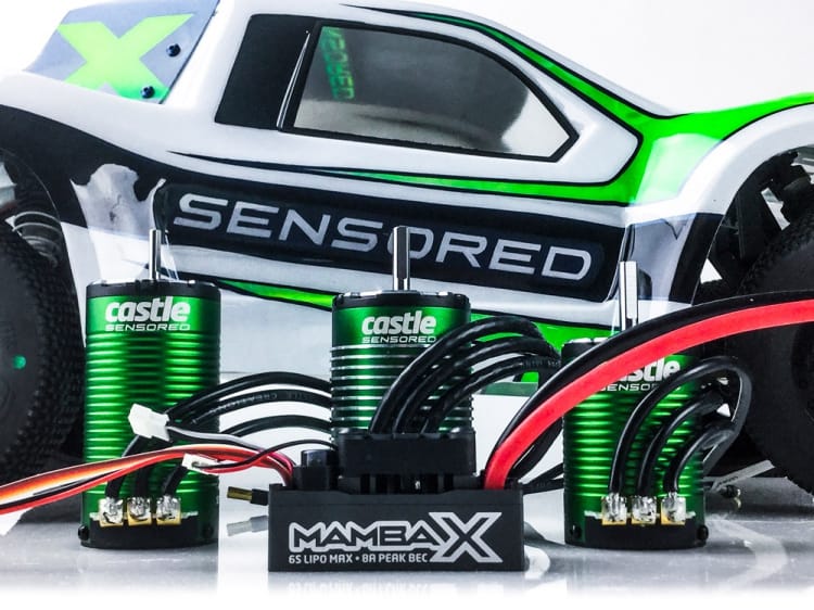 Mamba X SCT ESC Combo med 1415-2400KV 5mm Sensormotor - Snabb leverans